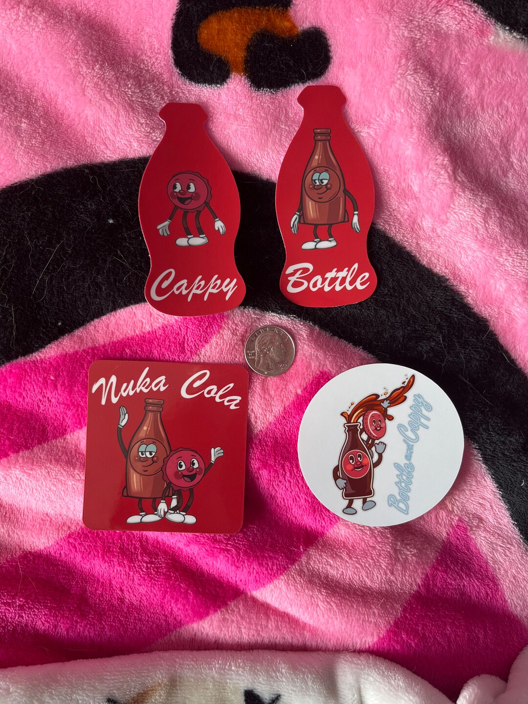 Cappy and Bottle Fallout Stickers - Etsy