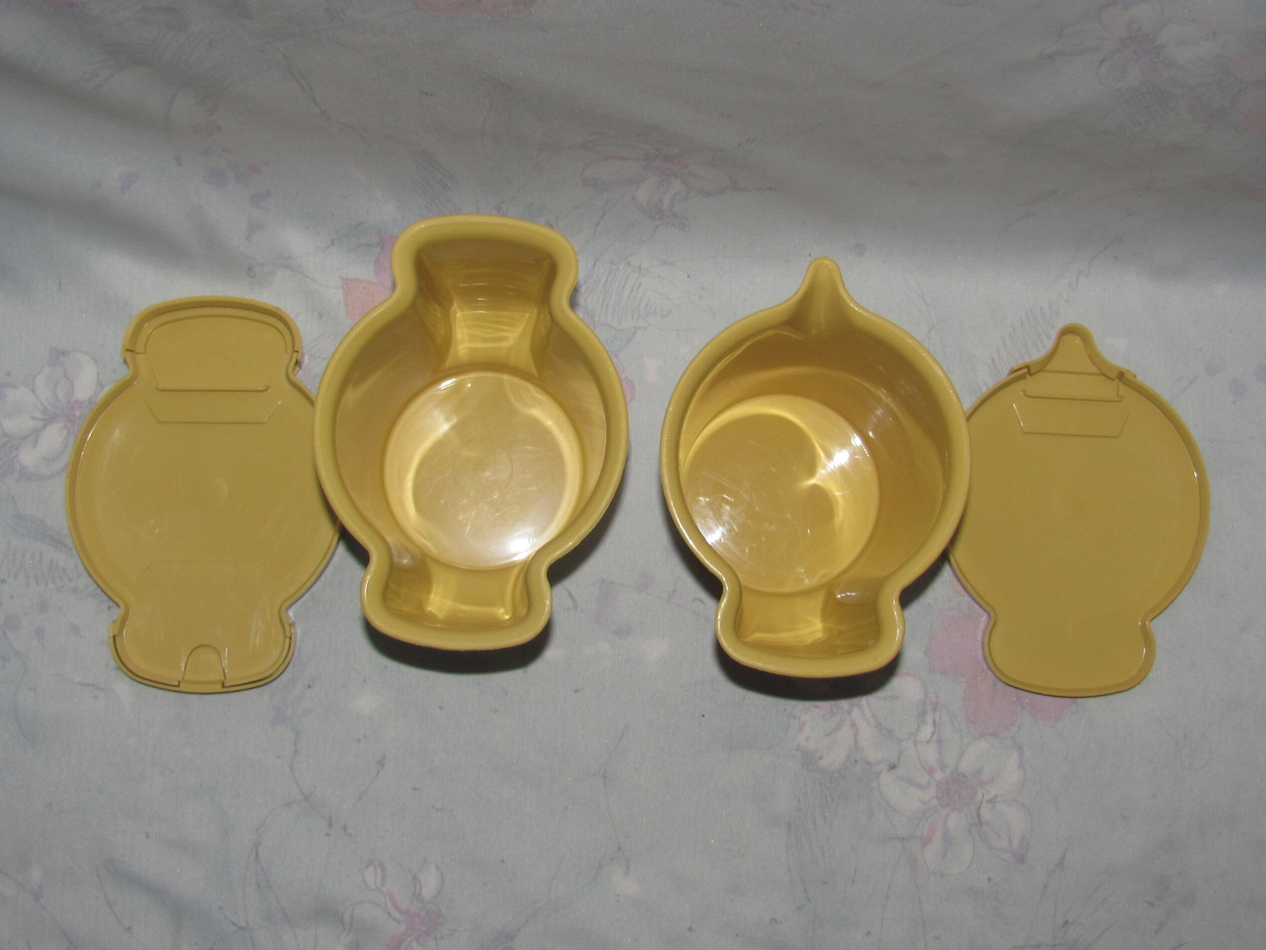 Vintage Yellow Tupperware Tea/coffee Set Sugar, Creamer With Flip-up ...