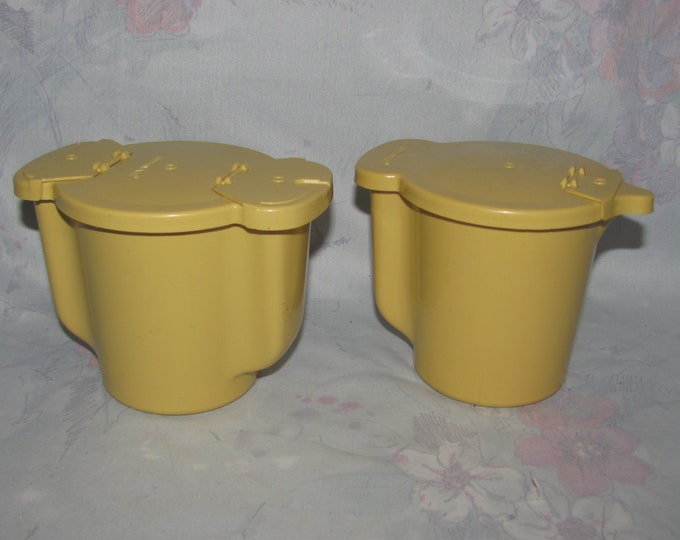 Vintage Yellow Tupperware Tea/coffee Set - Sugar, Creamer - With Flip ...
