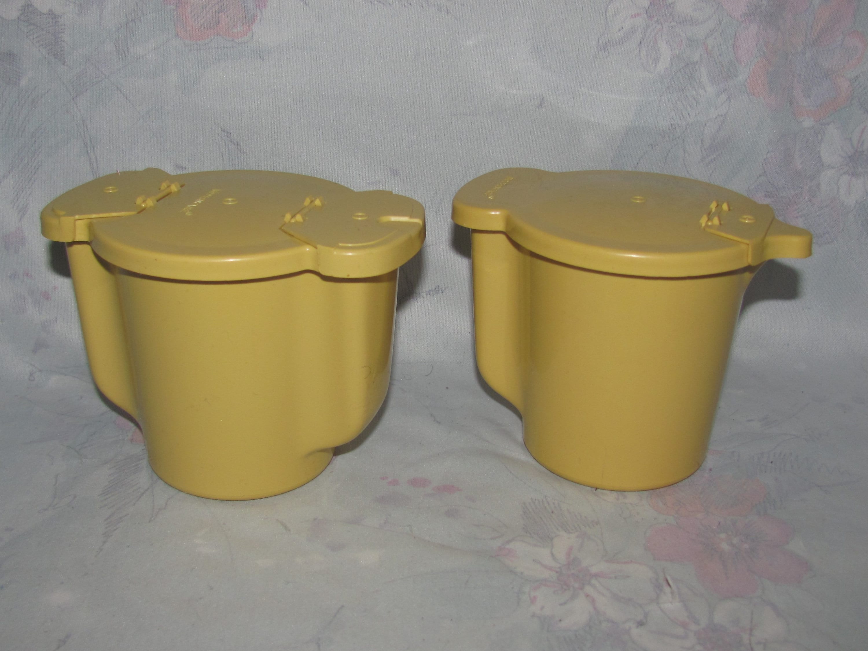 Vintage Yellow Tupperware Tea/coffee Set Sugar, Creamer With Flip-up ...