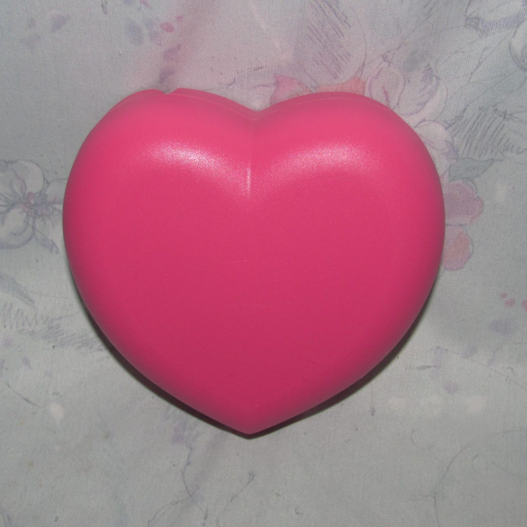 Vintage Tupperware Pink Heart Shaped Container 5.25 Across - Etsy