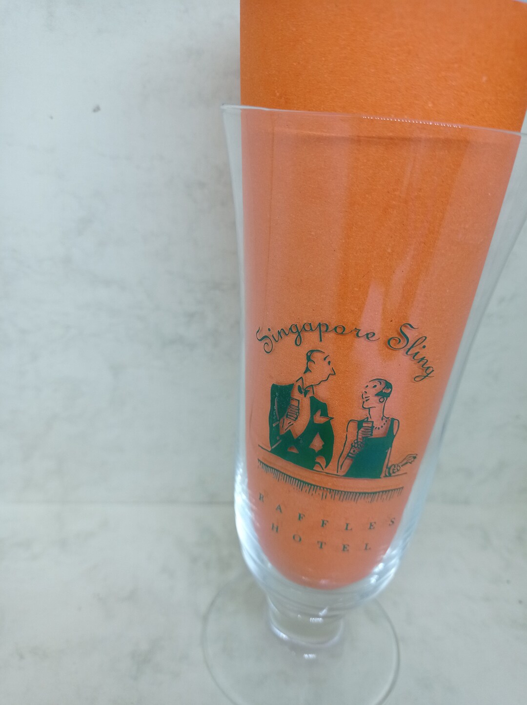 Raffles Hotel Singapore Sling Glass. Travel Lover Gift. Home - Etsy