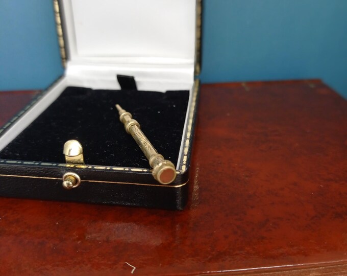Victorian Small Pencil, Ladies Writing Implement. Gold Tone Metal With ...