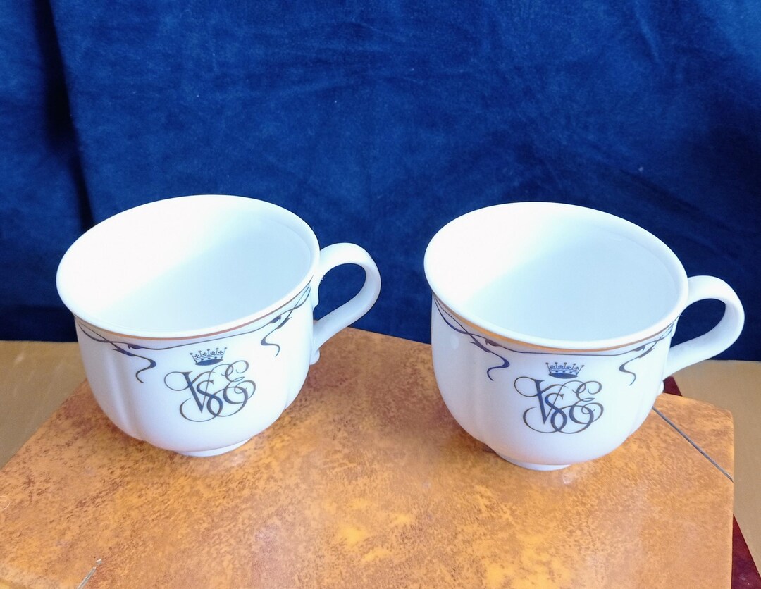Venice Simplon Orient Express Set of Two Coffee Cups in Blue, Gold ...