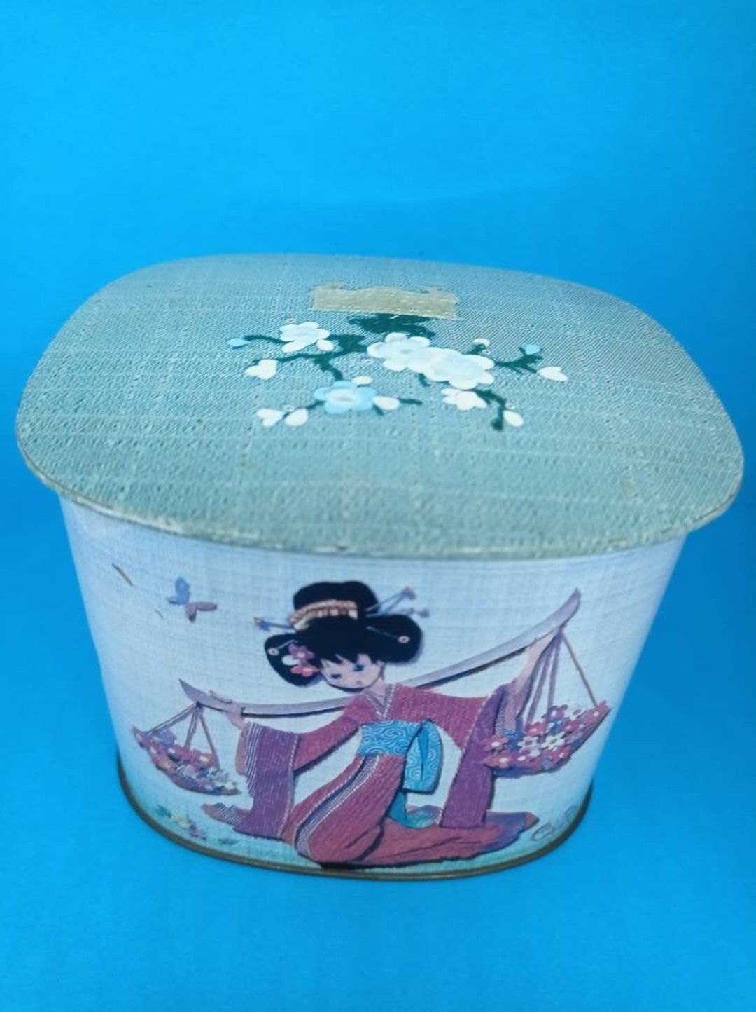 Japanese Geisha Biscuit Tin C1950s. Traditional Japanese - Etsy
