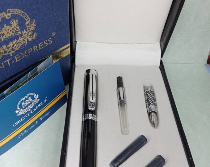 Venice Simplon Orient Express Luxury Pen Set. Ballpoint and Fountain ...