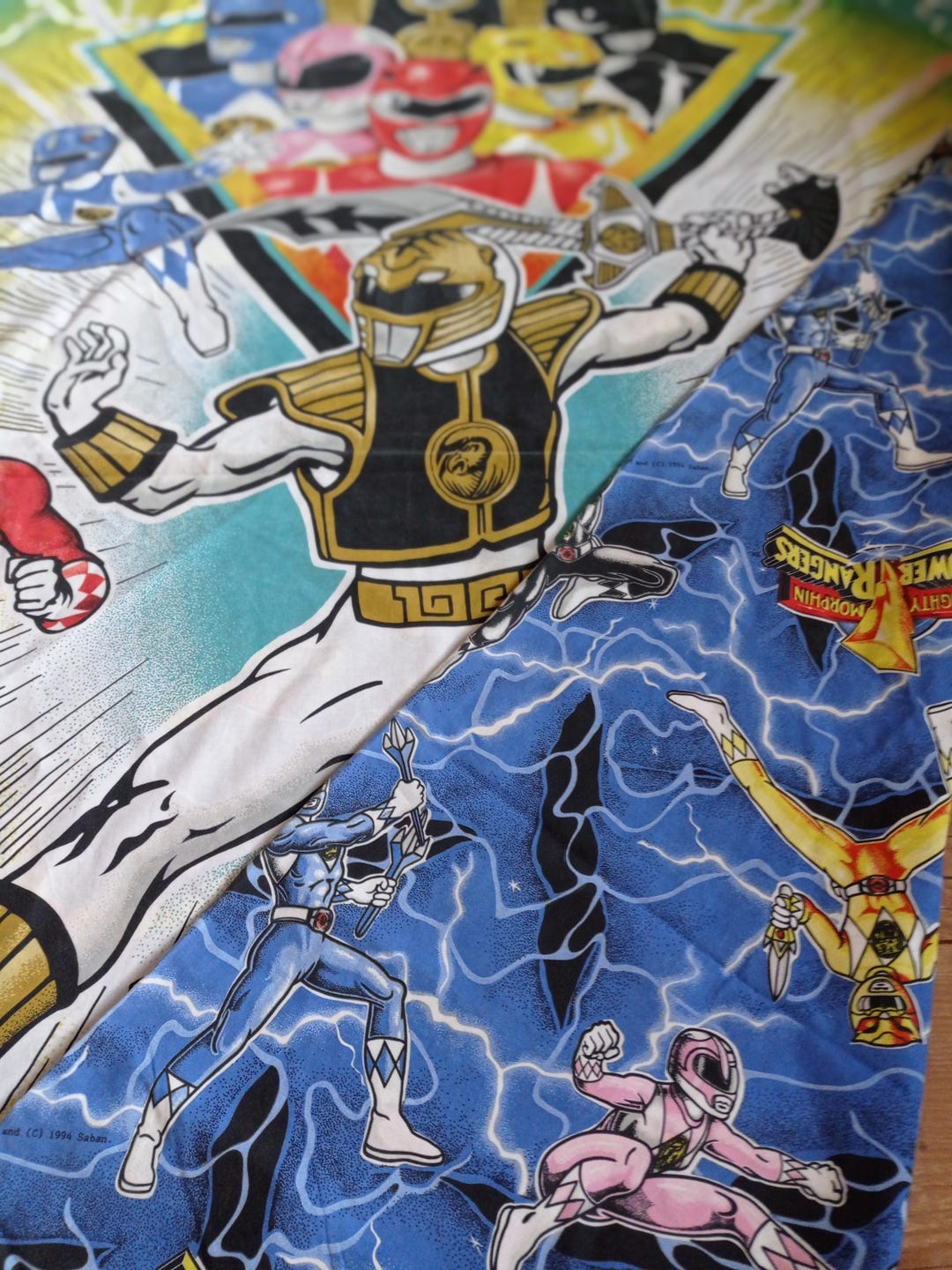 Mighty Morphin' Power Ranger Single Bed Two Sided Duvet Cover. 1990s ...