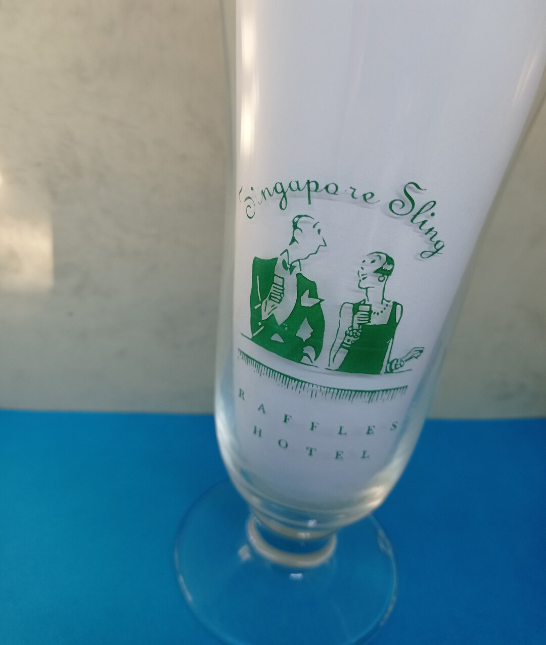 Raffles Hotel Singapore Sling Glass. Travel Lover Gift. Home Bar Decor ...
