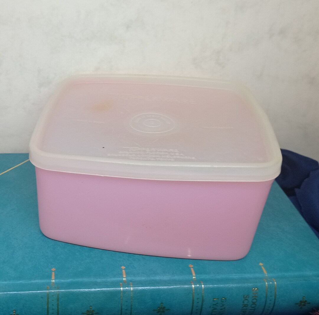 Tupperware Pink Square Box With Original Lid C1970s. Made in Great ...