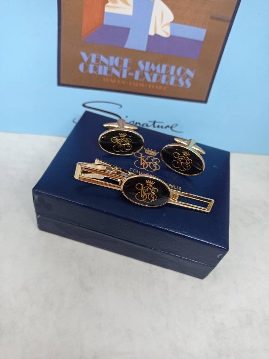 Venice Simplon Orient Express Pair of Luxury Cufflinks and Tie - Etsy