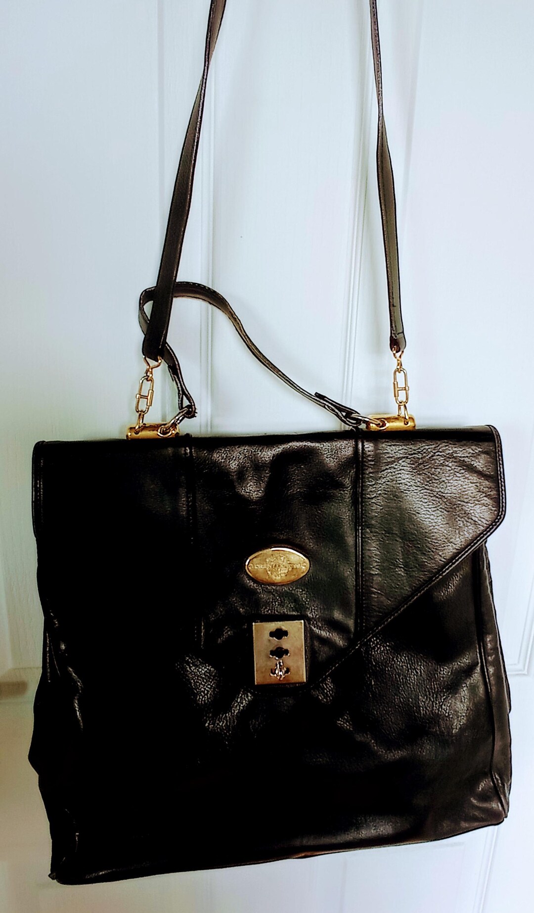 Venice Simplon Orient Express Leather Handbag. Black Luxurious Design ...