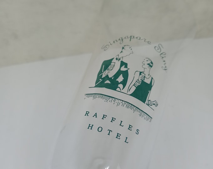 Raffles Hotel Singapore Sling Glass. Travel Lover Gift. Home Bar Decor ...