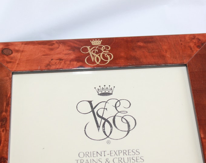 Venice Simplon Orient Express Luxury Walnut Wood Photo Frame . in ...