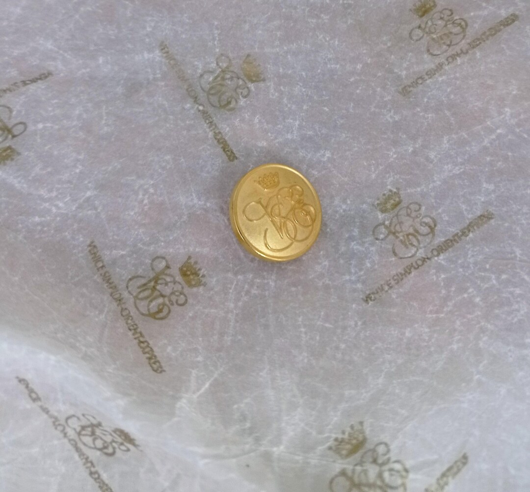 Venice Simplon Orient Express Uniform Button. 2cm Size. Gold Tone ...