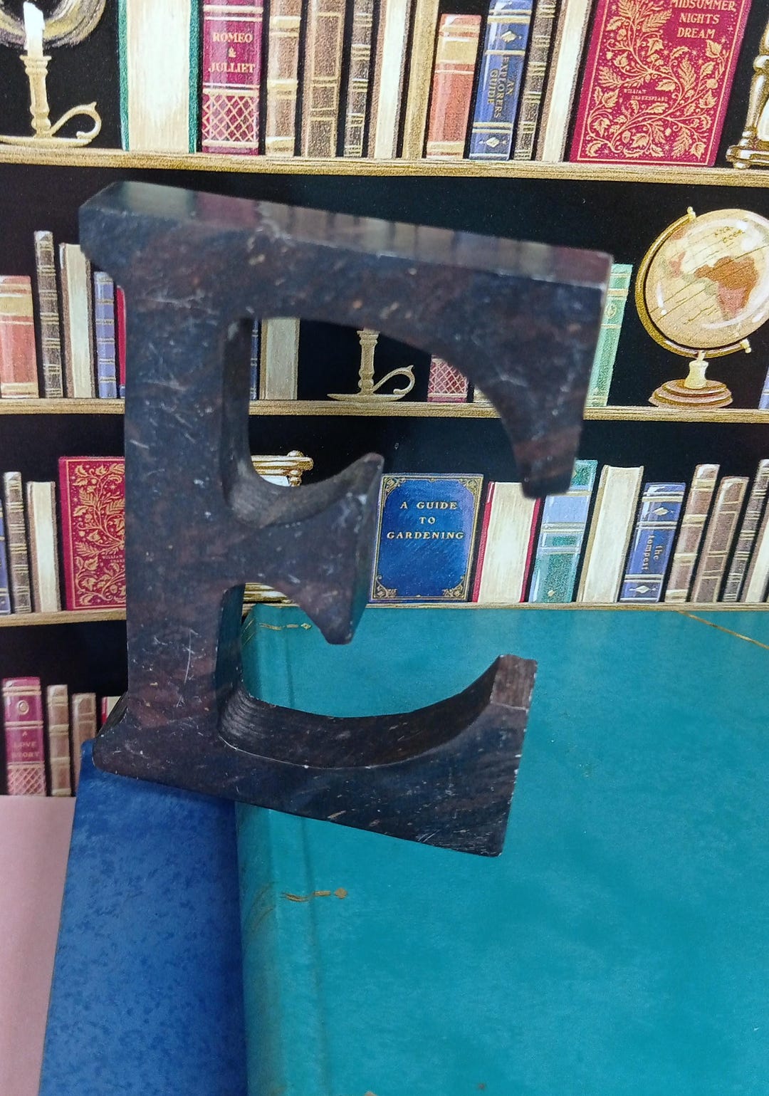E Letter Paperweight. Alphabetical Prop Crafted From Onyx. Cool Desk ...