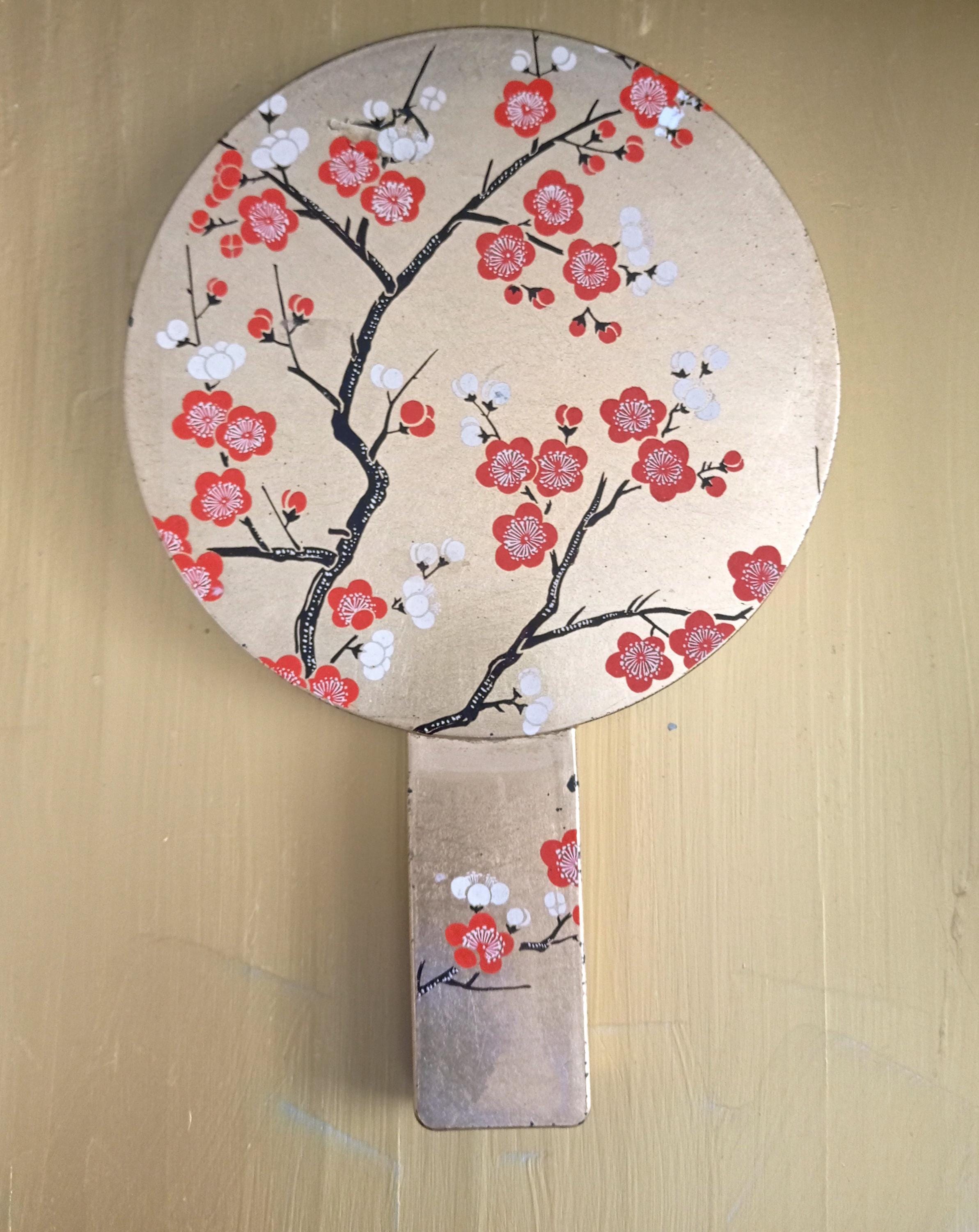 Kagami Double Mirror Lacquer Mirror Set. Cherry Blossom. for A Dressing ...