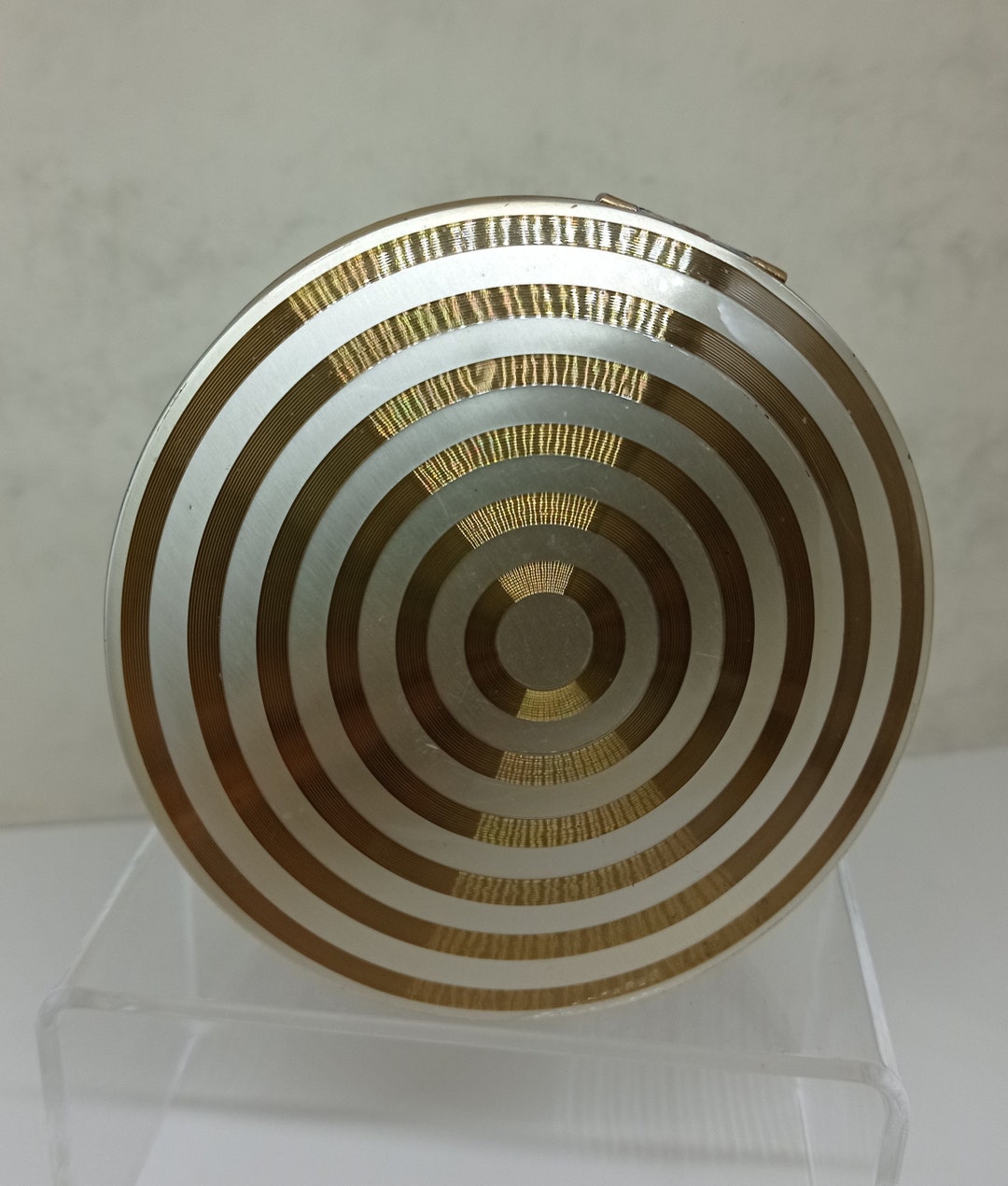 Luxury Gold Concentric Circles Compact Mirror & Powder. - Etsy