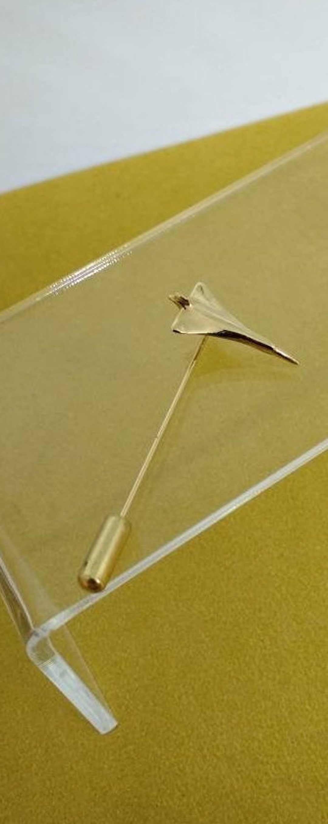 Gold Concorde Tie Pin Badge . Luxurious Design. Aeroplane - Etsy