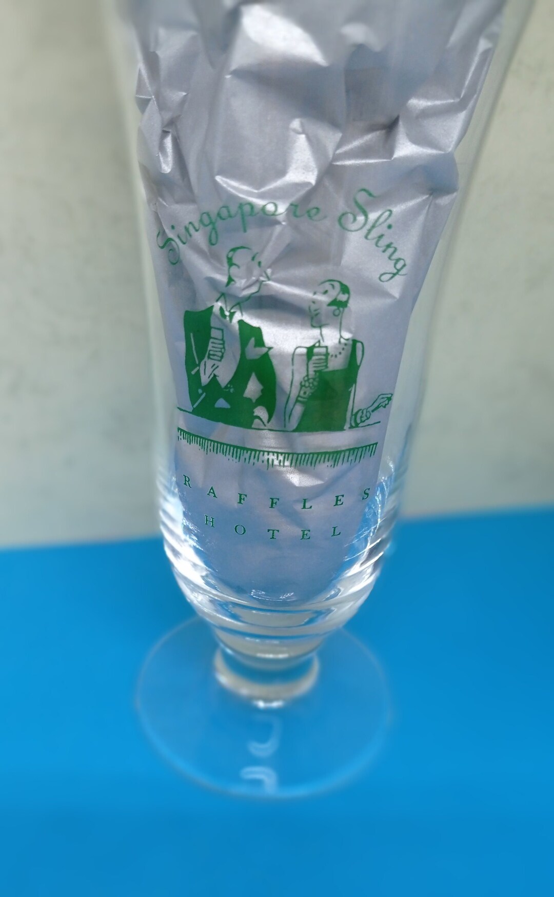 Raffles Hotel Singapore Sling Glass. Travel Lover Gift. Home Bar Decor ...