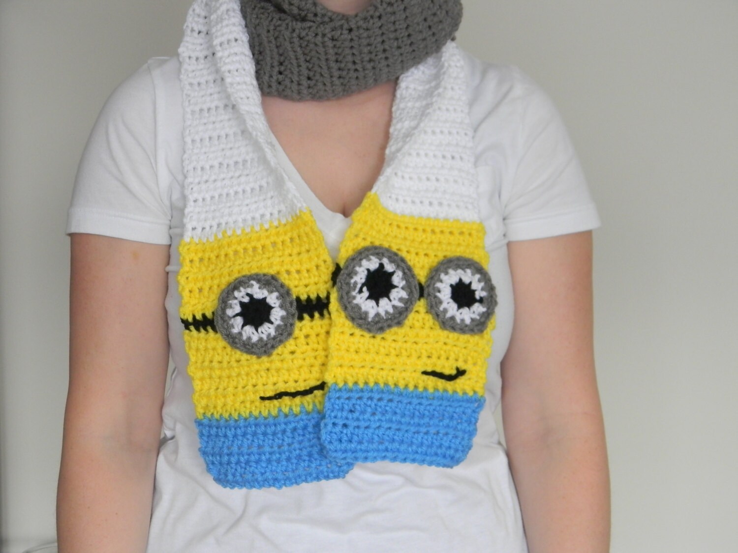 Crochet Despicable Me Minion Scarf - Etsy