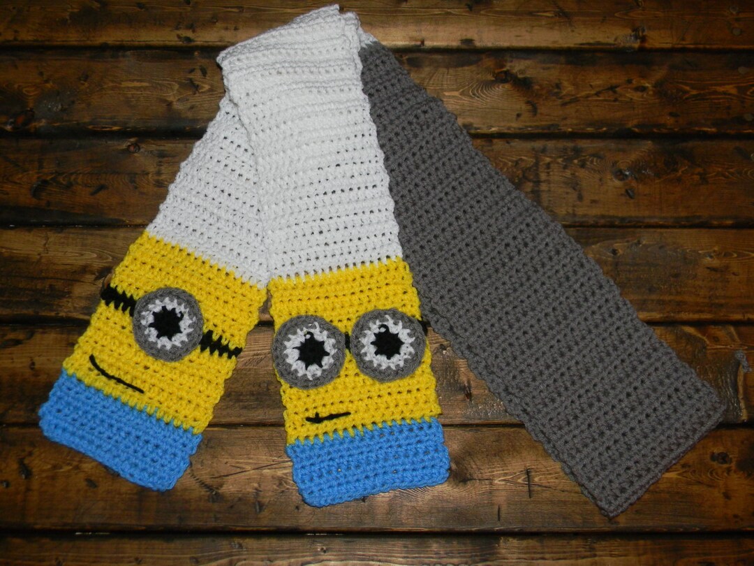 Crochet Despicable Me Minion Scarf - Etsy