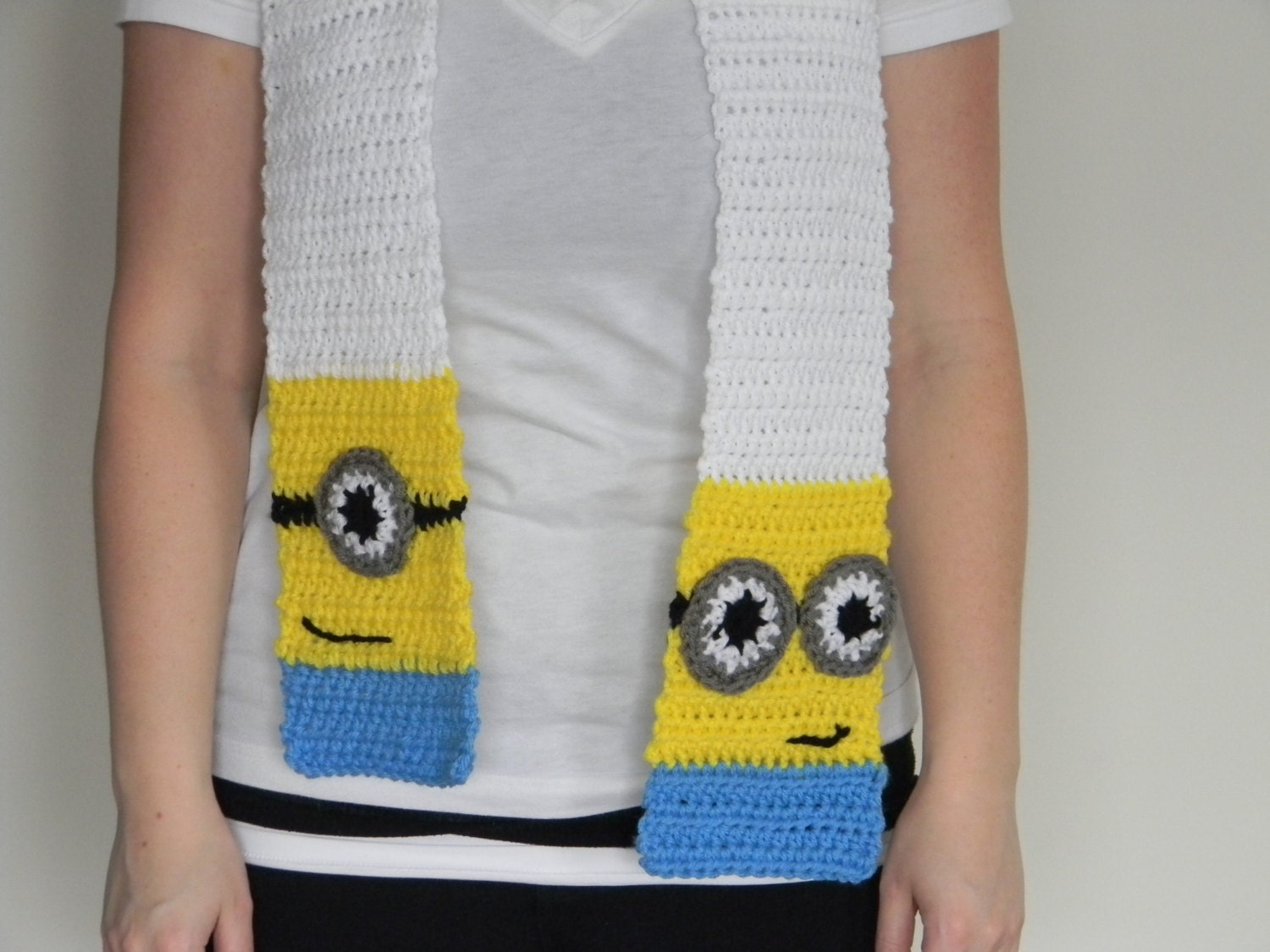 Crochet Despicable Me Minion Scarf - Etsy