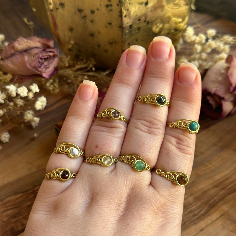 Wire Wrapped Ring - Etsy