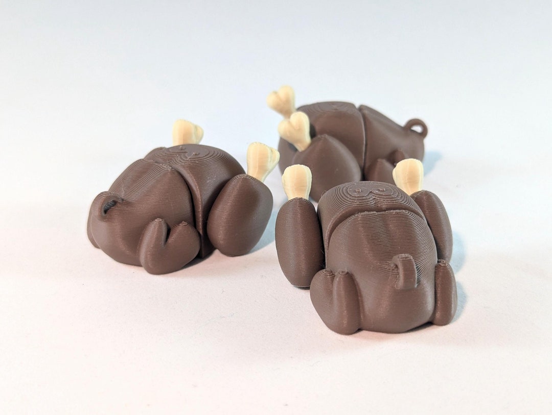 Thanksgiving Roasted Turkey - Flexible Fidget Toy - Ornament - Keychain ...