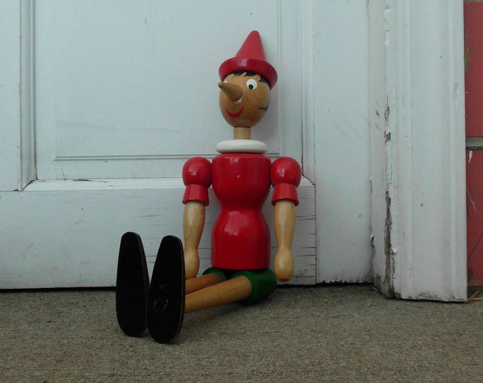 Tall Posable Wood Elf Pinocchio Large Wood Christmas Elf - Etsy