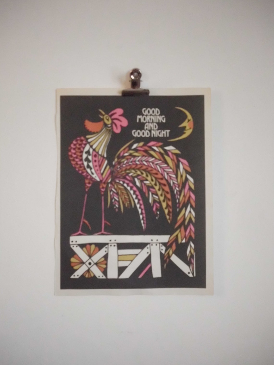 Mod Flower Book Page Print | Etsy