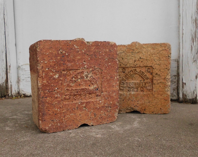 Pair of American Arch Co Security Connecting Bricks - Rare ...