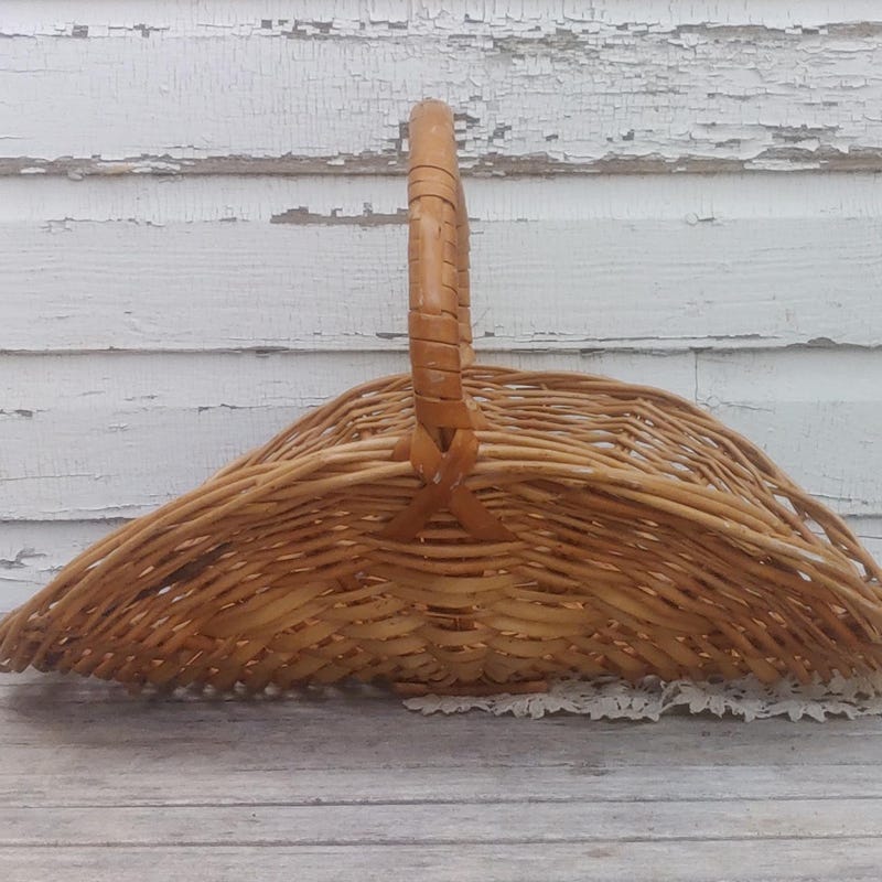 Wicker Flower Basket - Etsy