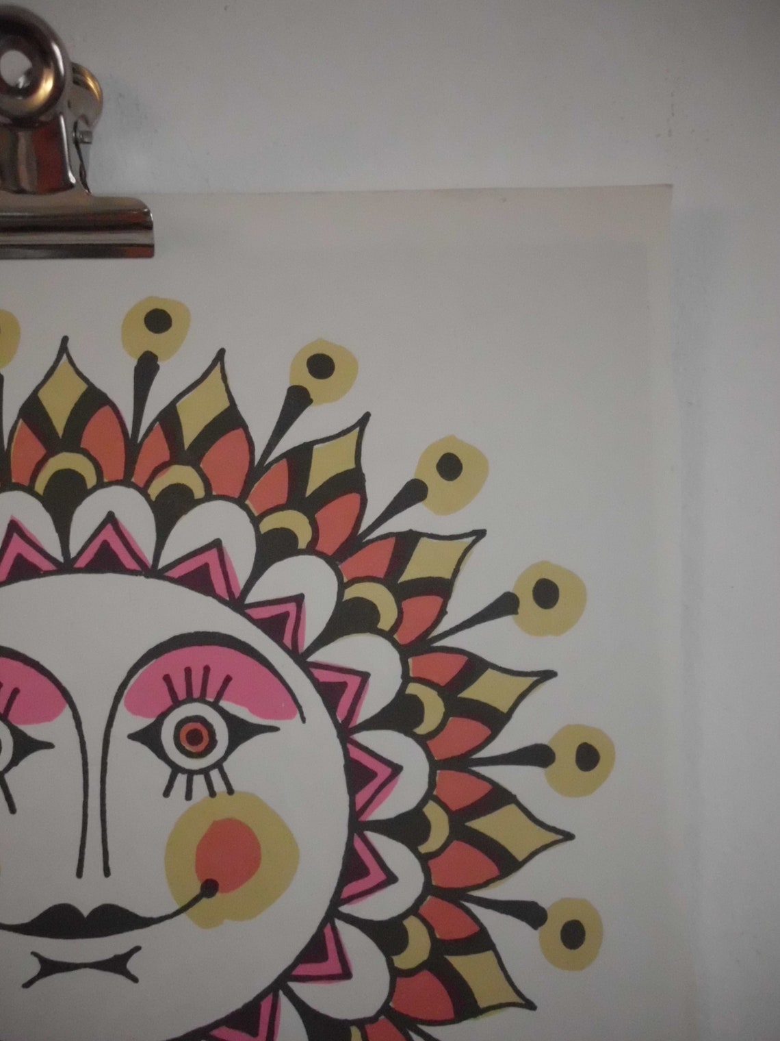 Mod Flower Book Page Print | Etsy