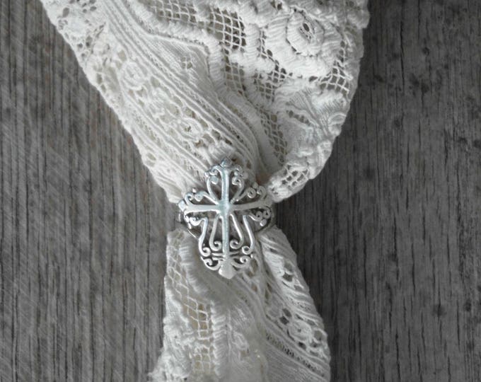 Sterling Silver Filigree Cross Ring Size 6 - Etsy