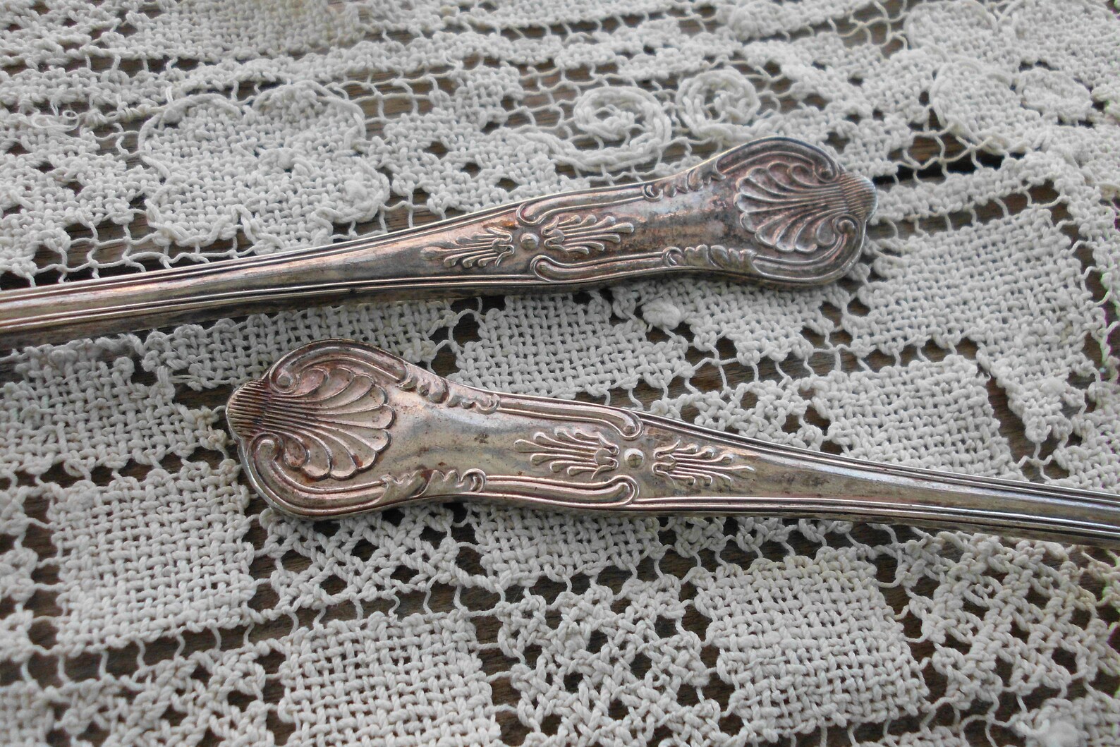 Sheffield Silver Plate Salad Serving Set | Etsy