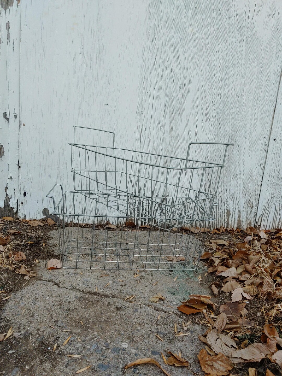Large Industrial Wire Basket Bins - Etsy