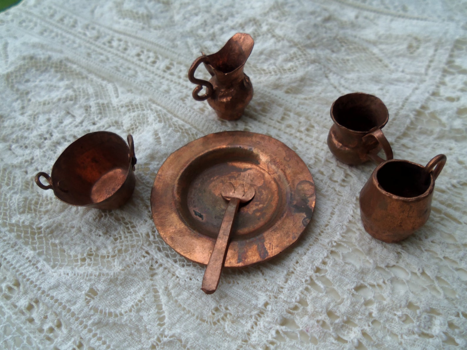 Miniature Hand Forged Copper Kitchenware old World Miniature - Etsy