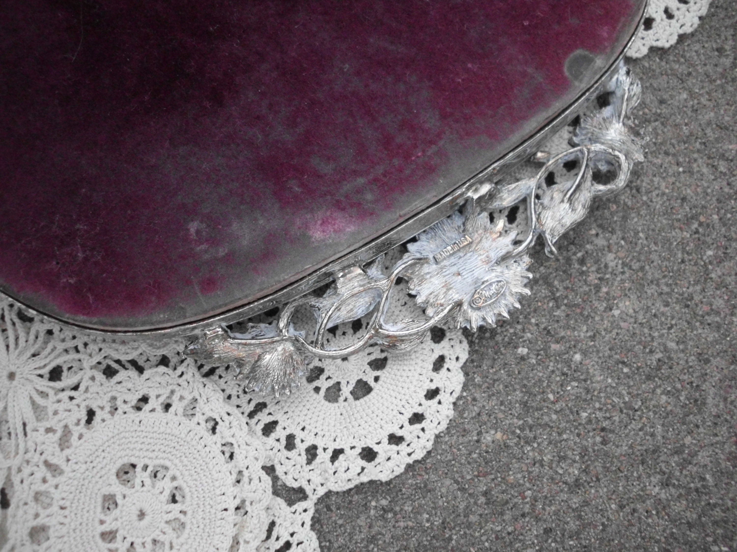 Silver Mirrored Vanity Tray | Etsy