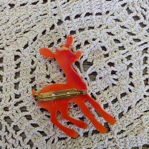 Vintage Winking Rudolph the Red Nosed Reindeer Pin Brooch - Etsy