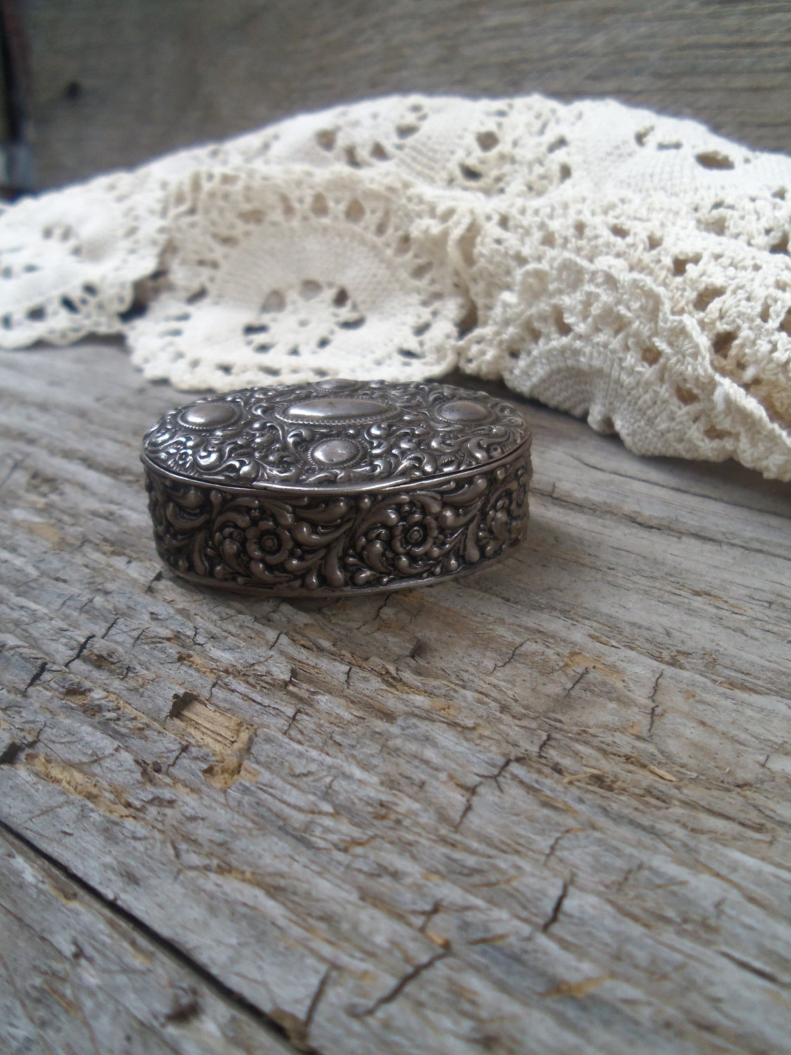 French Snuff Box - Antique Engraved Silver French Snuff Box - French ...
