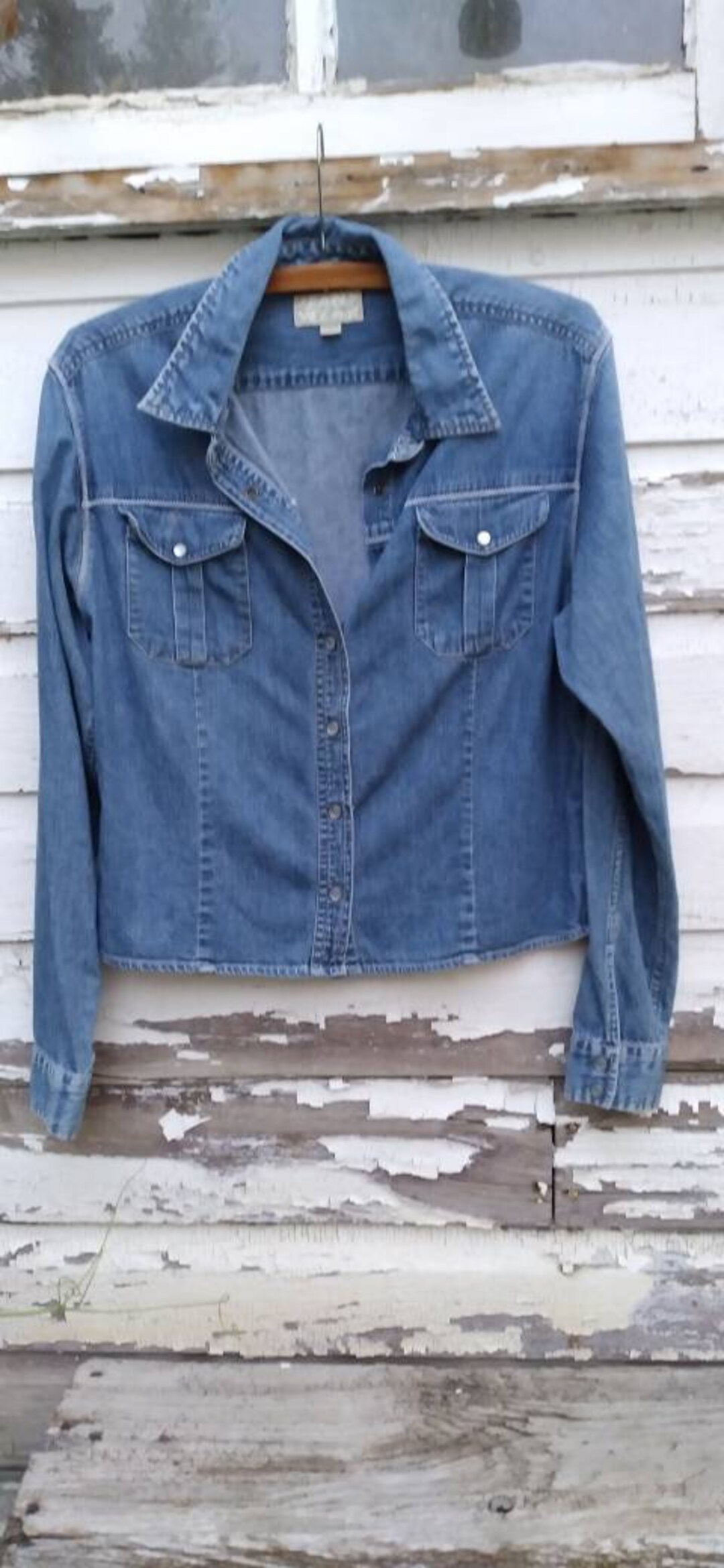 Perfectly Faded Soft Denim Jacket - Etsy