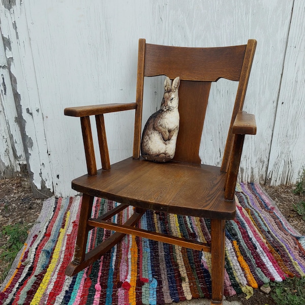 Antique Wood Rocking Chair - Etsy