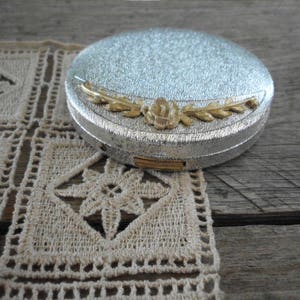 Silver & Gold Tone Du Barry Powder Compact - Etsy