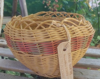 Native American Cherokee Double Wall Reed Hand Woven Basket - Etsy