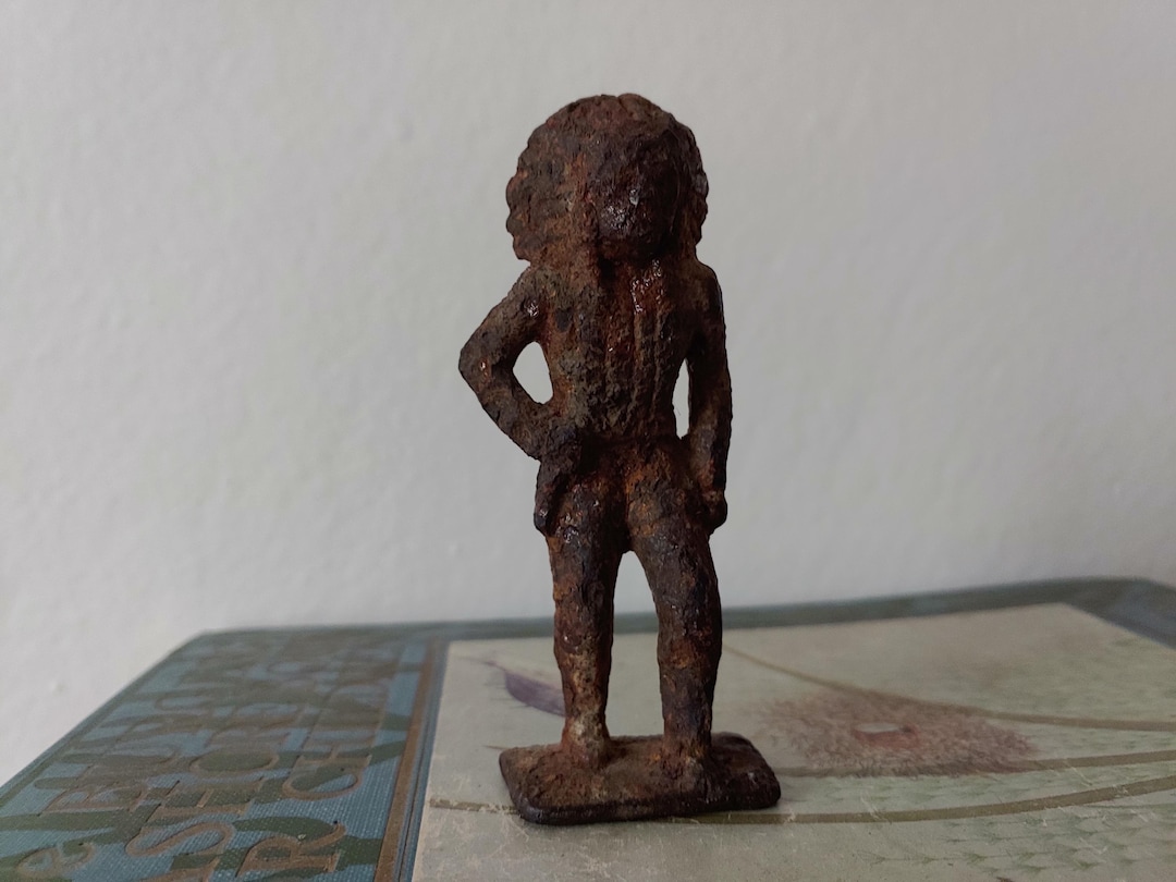 Rusty Native American Chief Figurine - Etsy