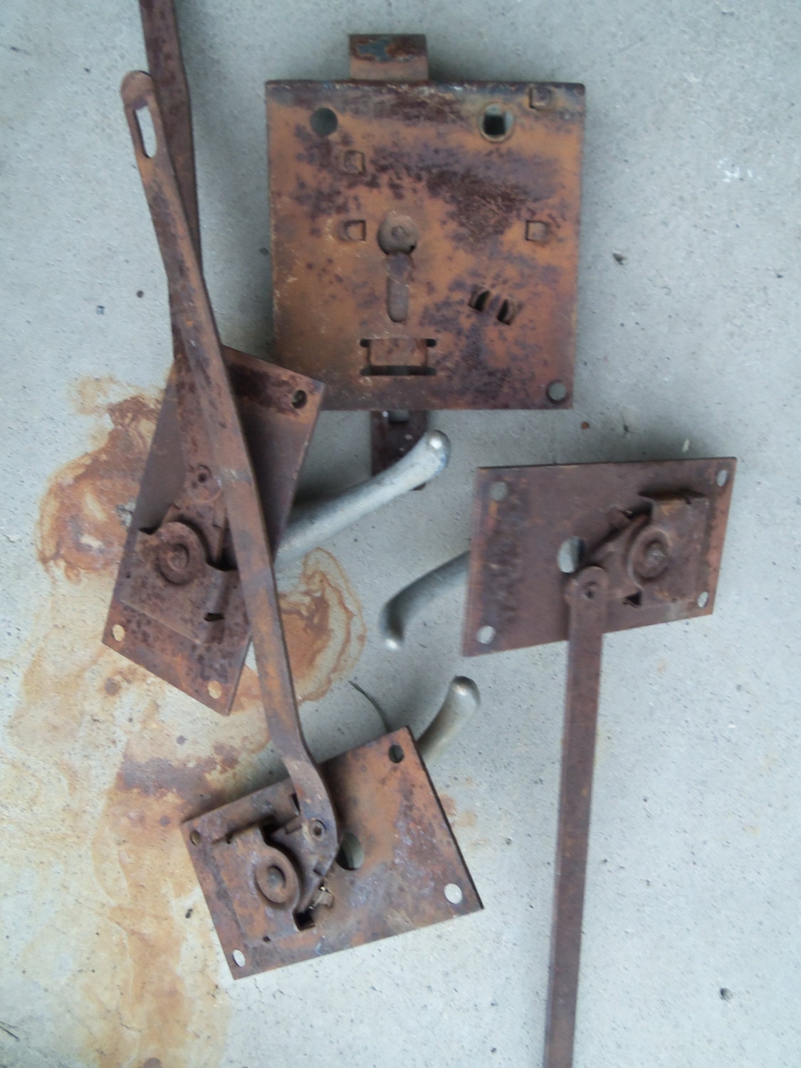 Vintage Rusty Industrial Door Handles and Hardware - Etsy