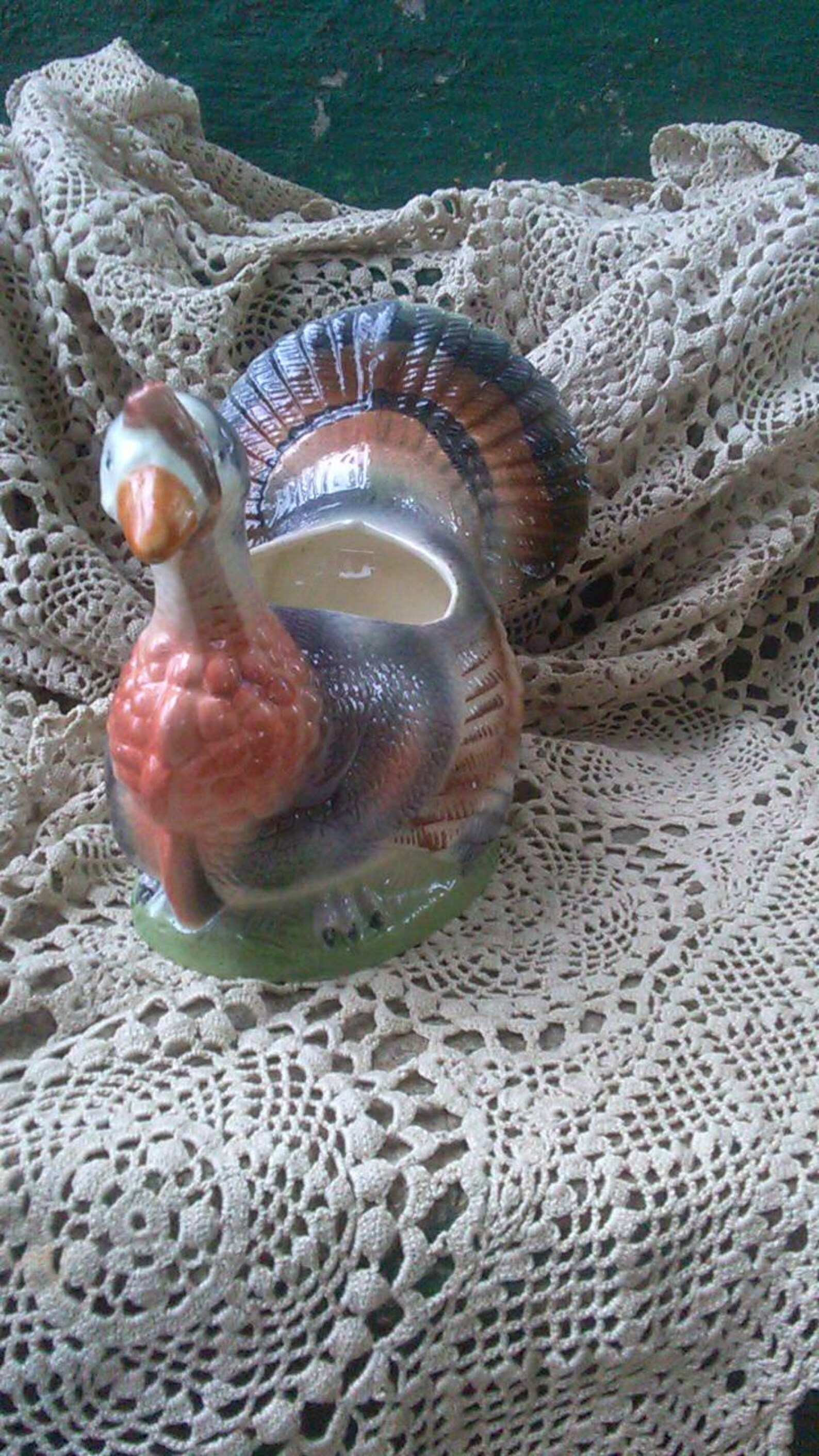 Ceramic Turkey Planter - Etsy