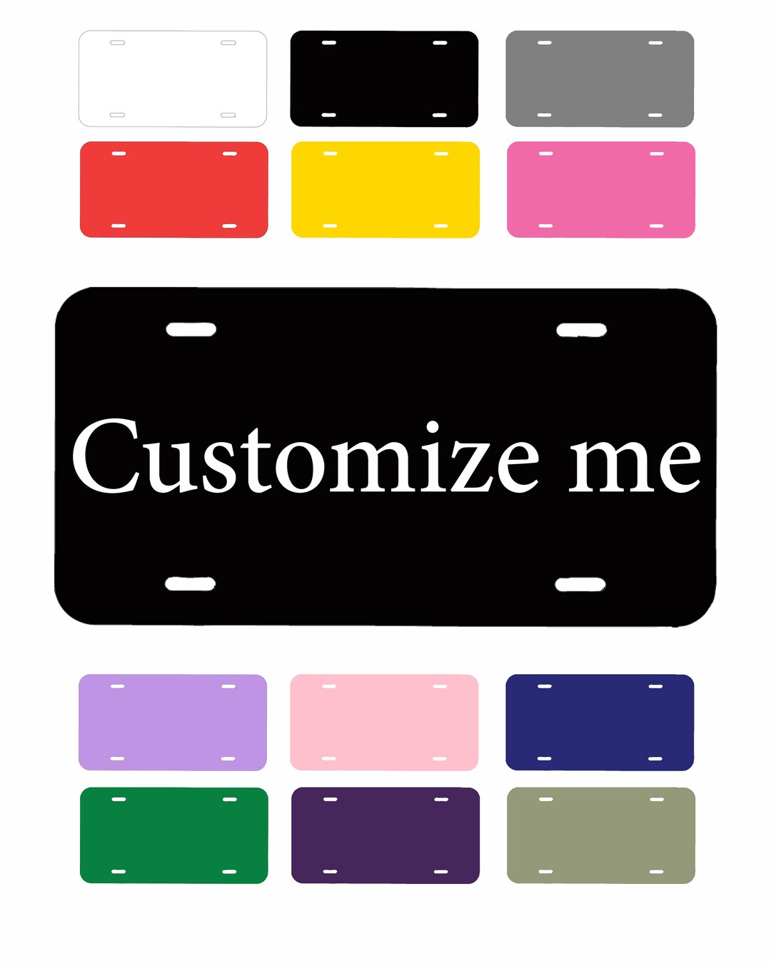 Custom License Plate Personalized Plate Custom Car Tags Personalized ...