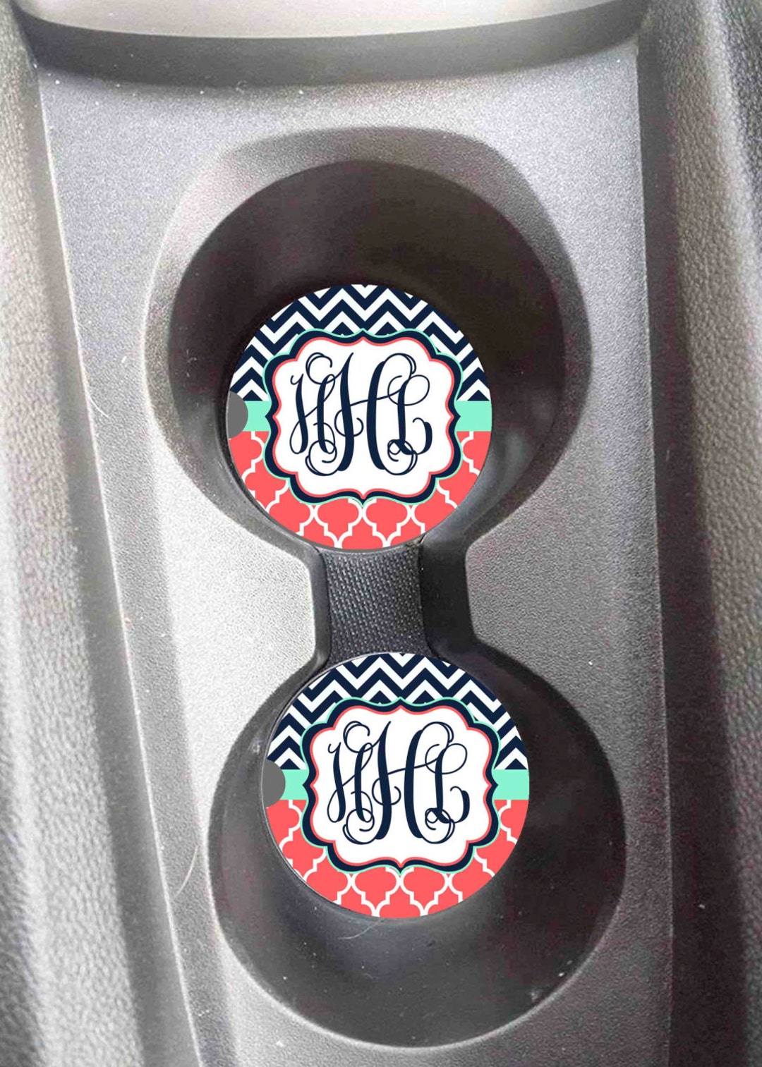 Personalized Car Coasters, Monogrammed Car Coasters, Personalized Gift ...