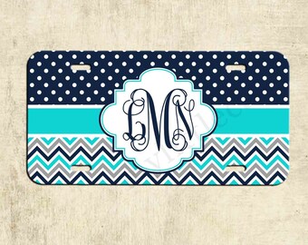 Chevron License Plate | Etsy